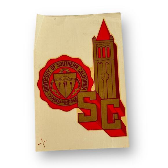 ANGELUS DECAL | Accents | Vintage Usc Trojans Decal Original 95s1960s ...